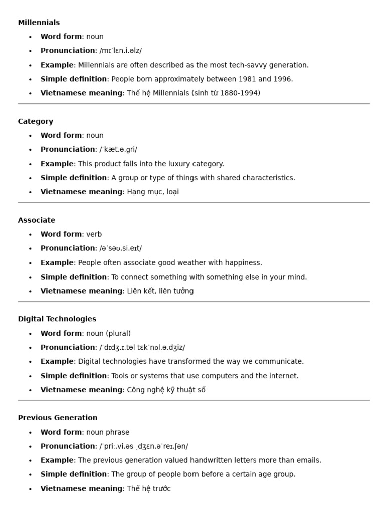UNIT 3 Listenign 1 Vocab | PDF | Credit | Finance & Money Management