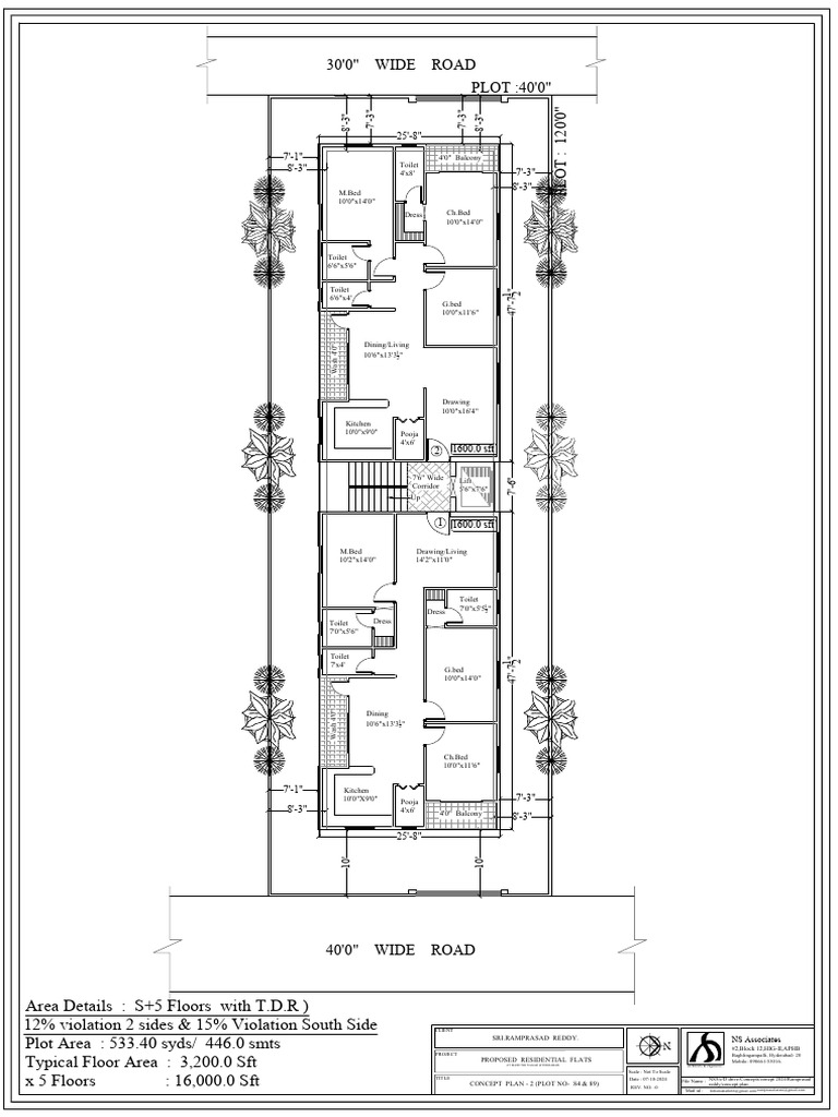Concept Plan for Residential Flats | PDF