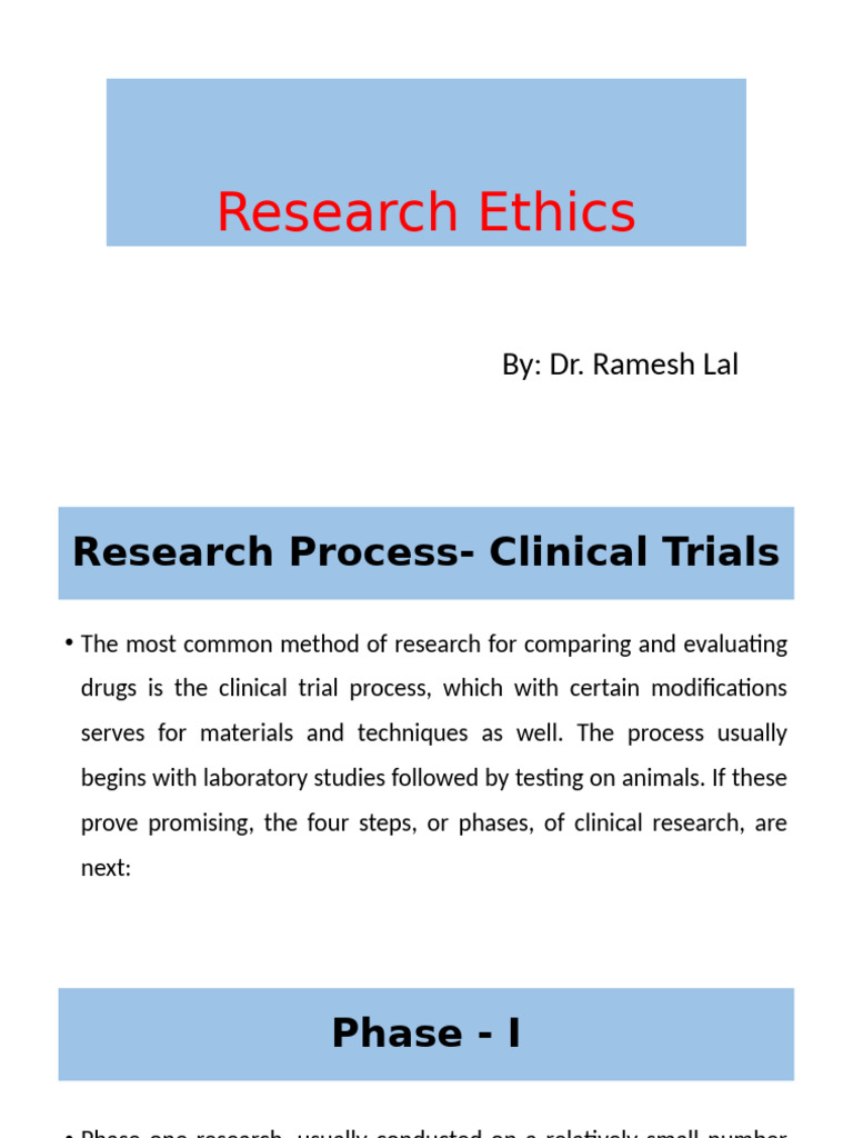 Research Ethics | PDF | Clinical Trial | Informed Consent