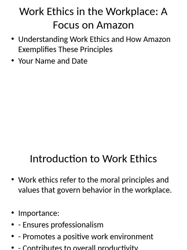 Amazon's Work Ethics Explained | PDF | Disciplines | Integrity