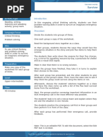 Desert Island Survival Activity Guide | PDF