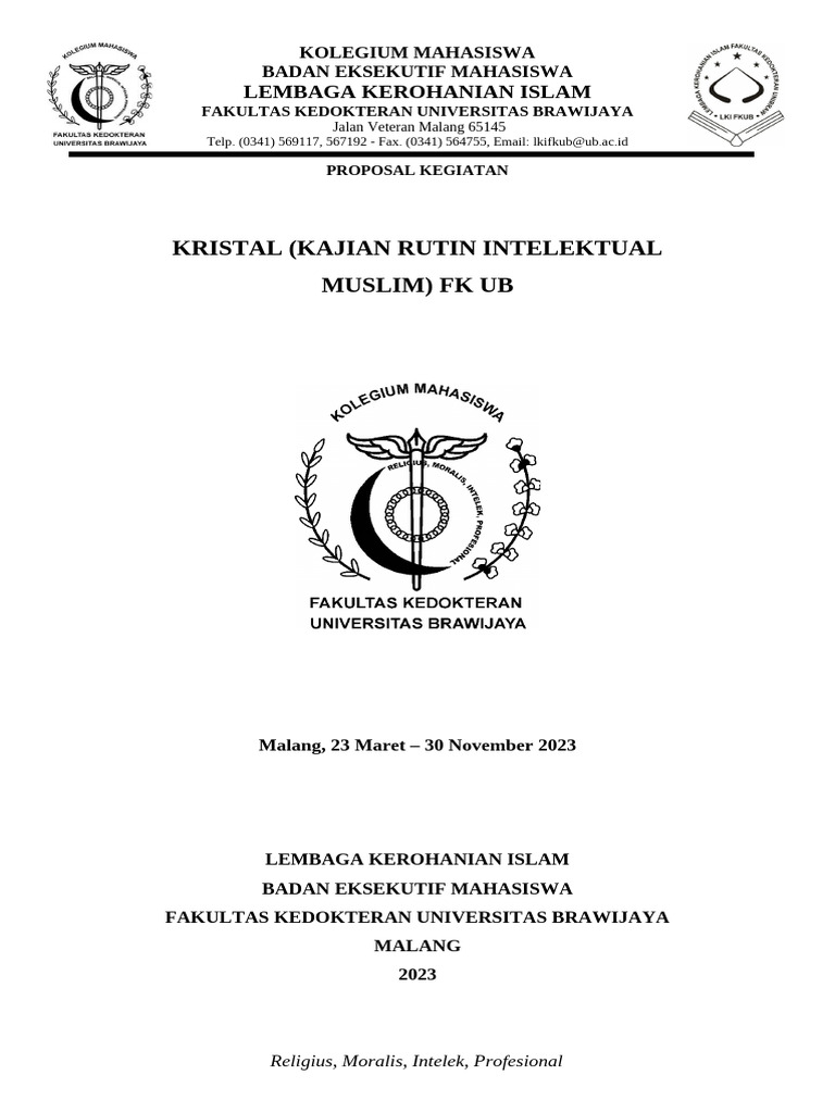 Proposal KRISTAL 2k24 | PDF
