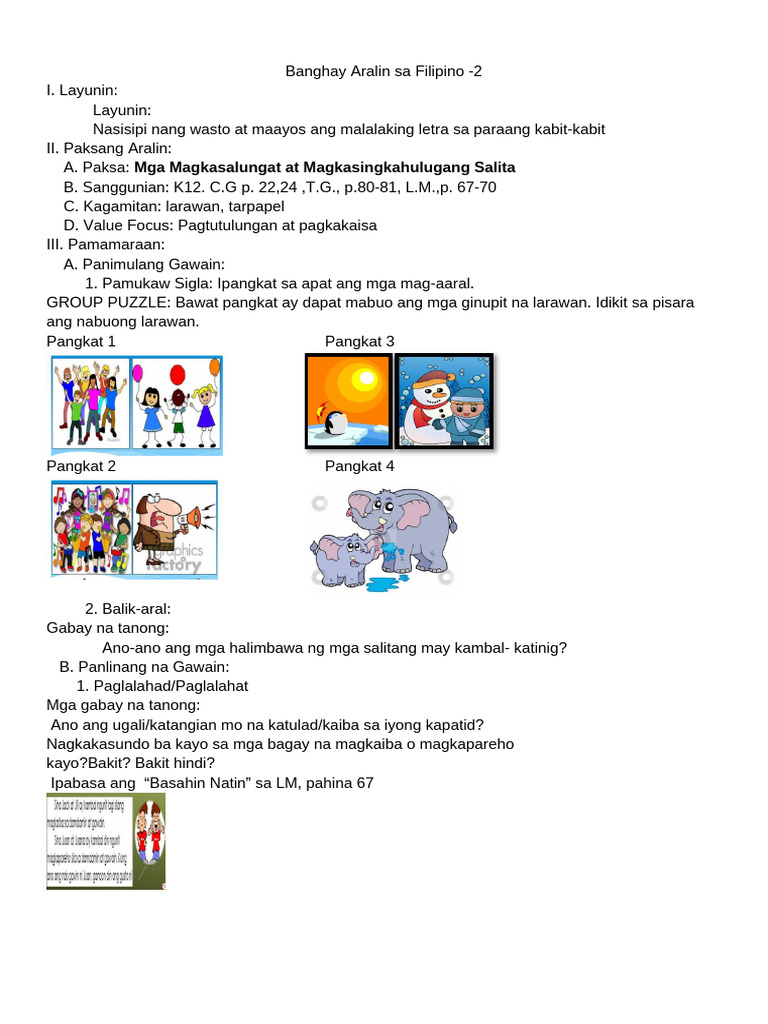 FILIPINO COT2 W Act - Sheet | PDF