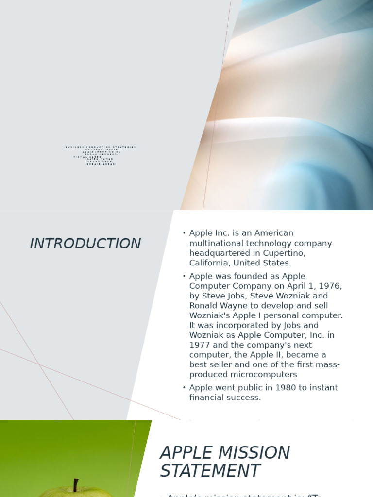 Presentation Bps Morning | PDF | Apple Inc. | Apple Inc. Hardware