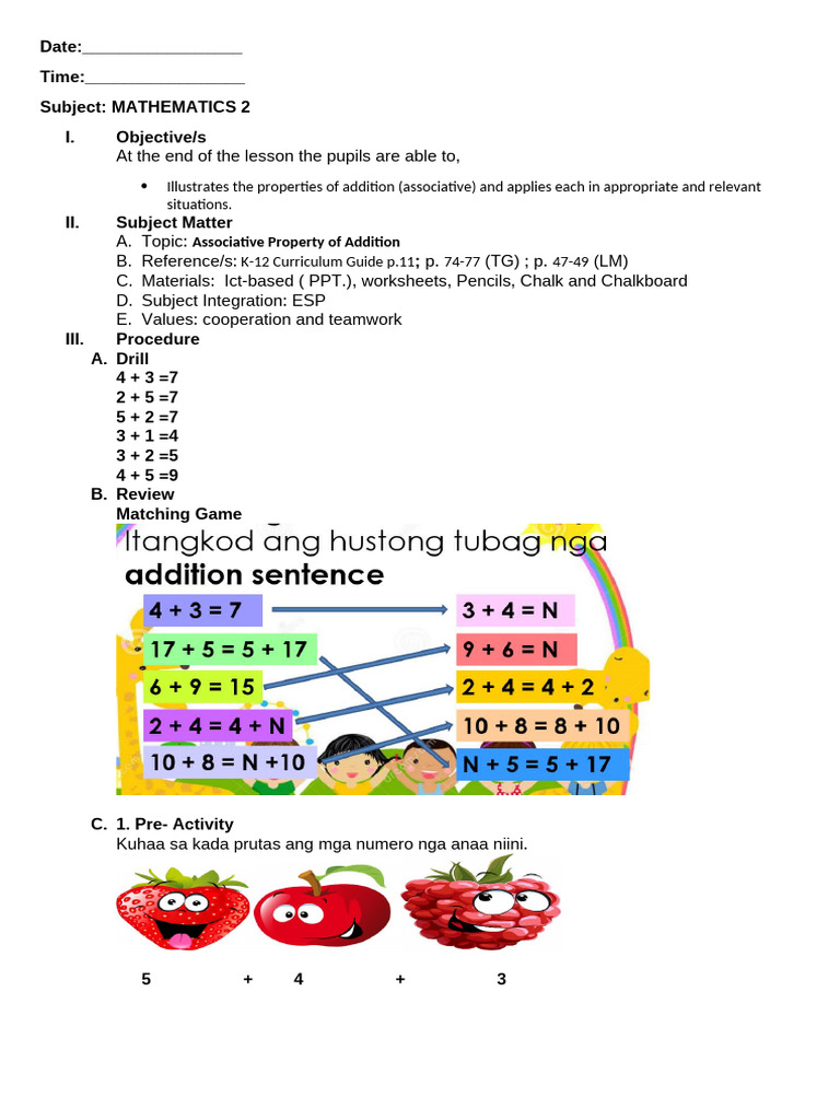 Cot LP W Act. Sheet | PDF