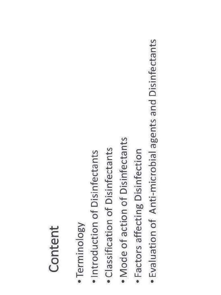 Disinfectant Pdf