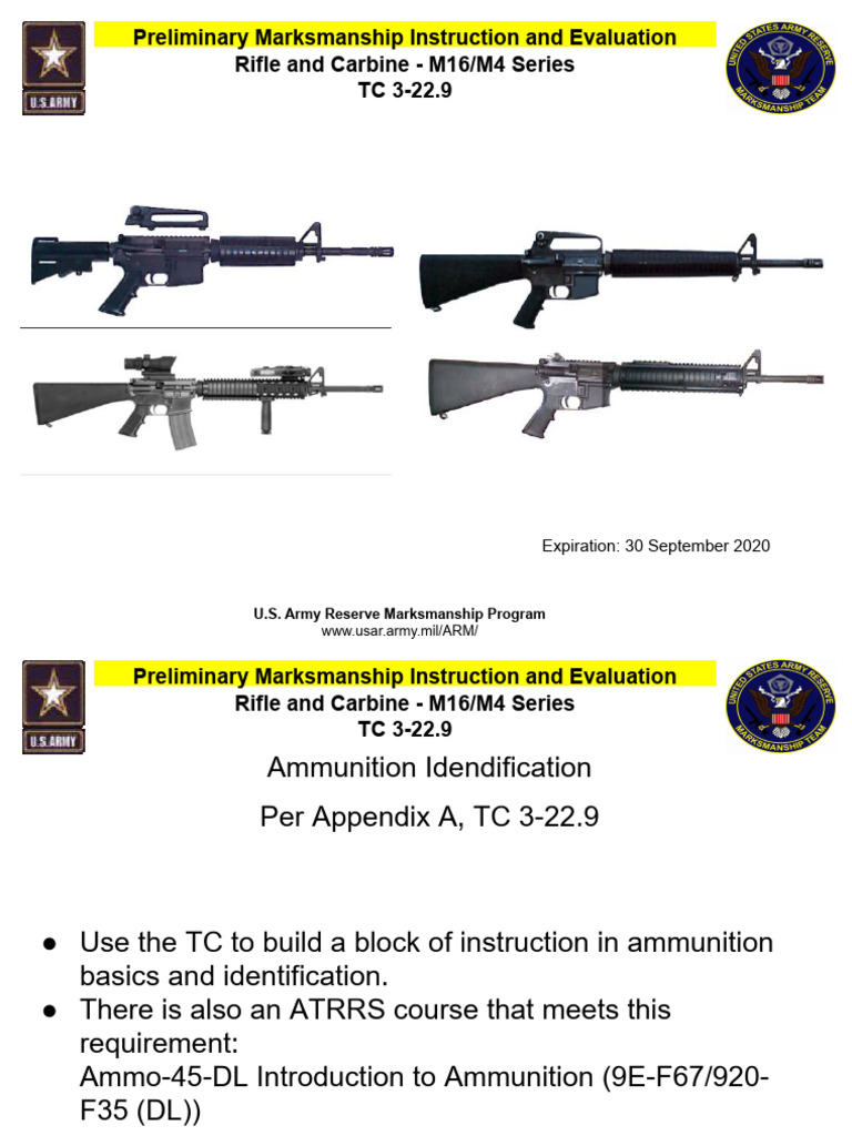 PMI For Leaders - M4 Weapons System | PDF | Magazine (Firearms ...