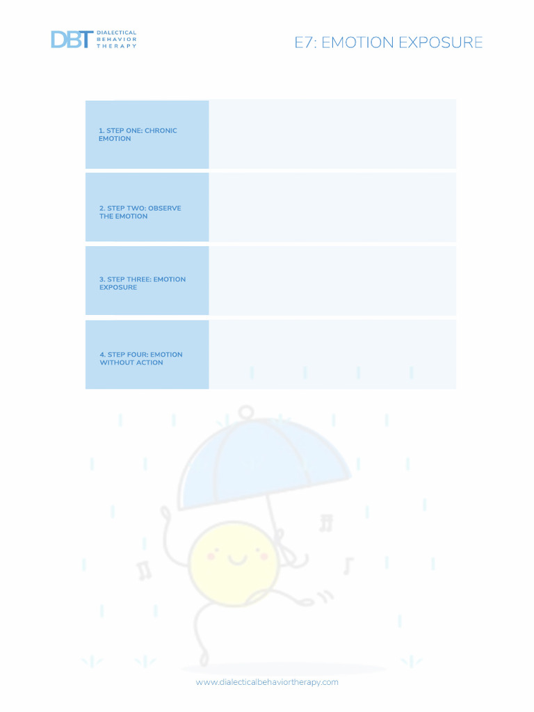 DBT Forms Emotion Regulation E7 | PDF