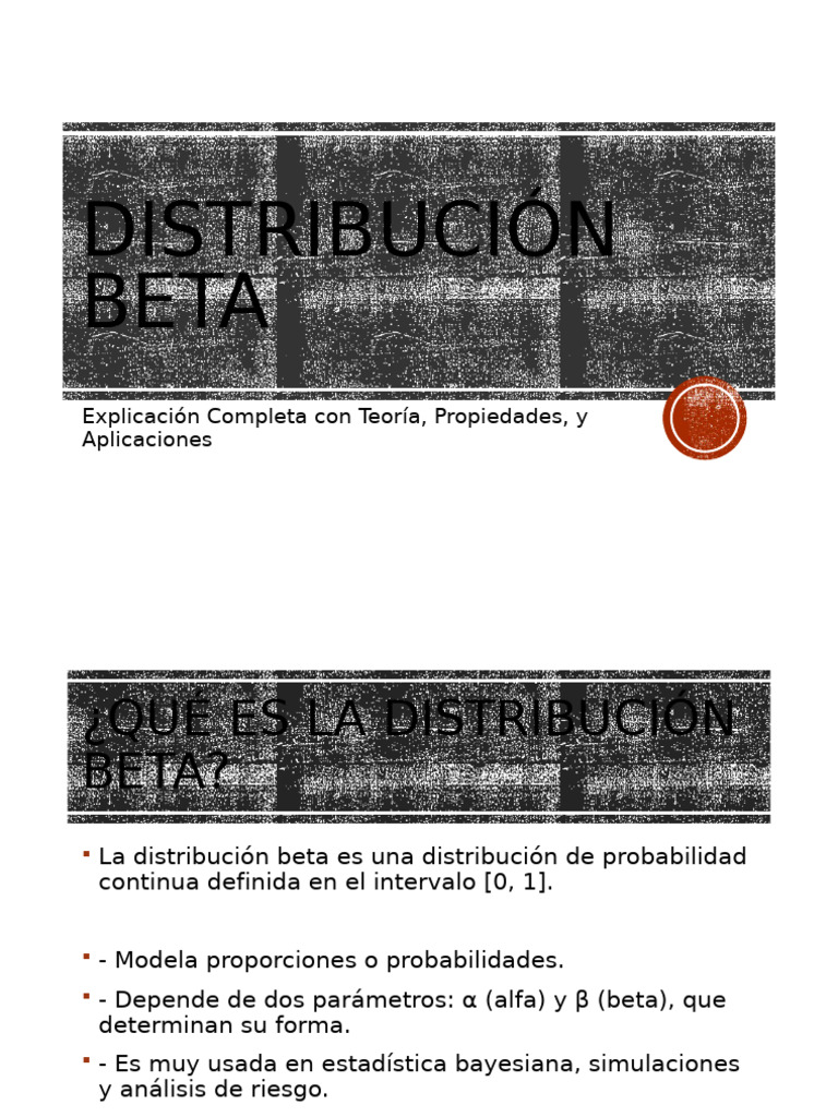 Distribucion Beta Muy Detallada | PDF | Función de densidad de ...