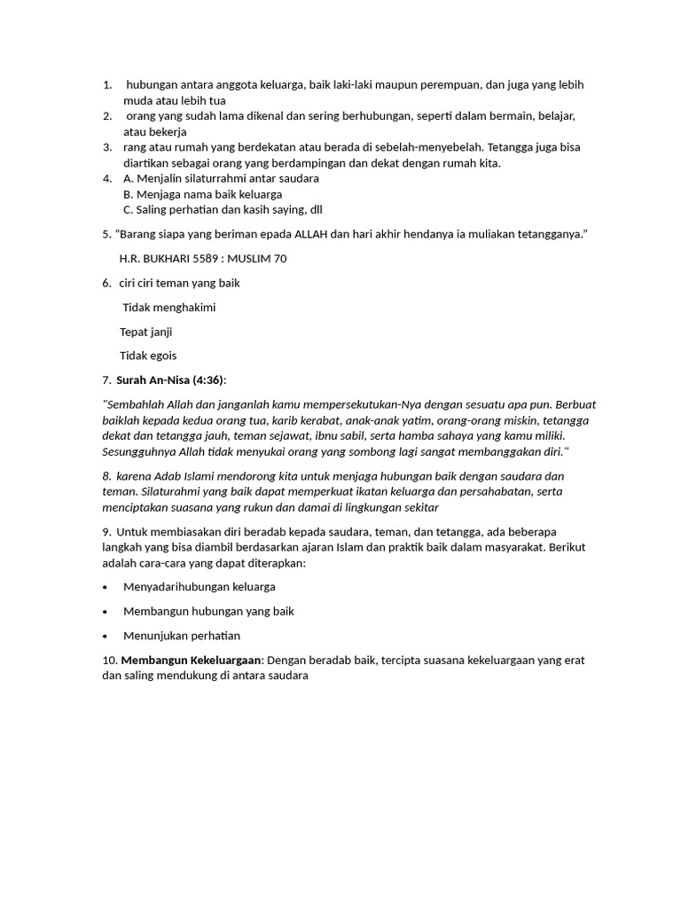 Hubungan Antara Anggota Keluarga MHD | PDF