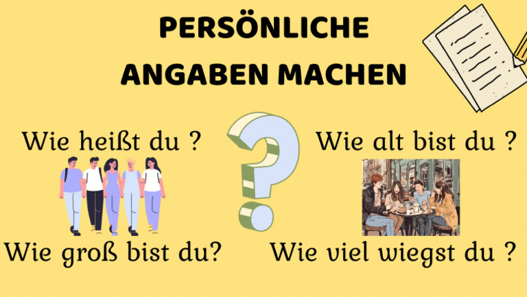 Persönliche Angaben Machen | PDF