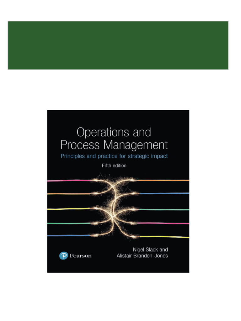 [FREE PDF sample] Operations and Process Management 5th Editon Nigel ...