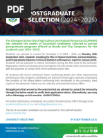 LUANAR 2025/2026 Admission Guide | PDF | High School Diploma | Bachelor ...