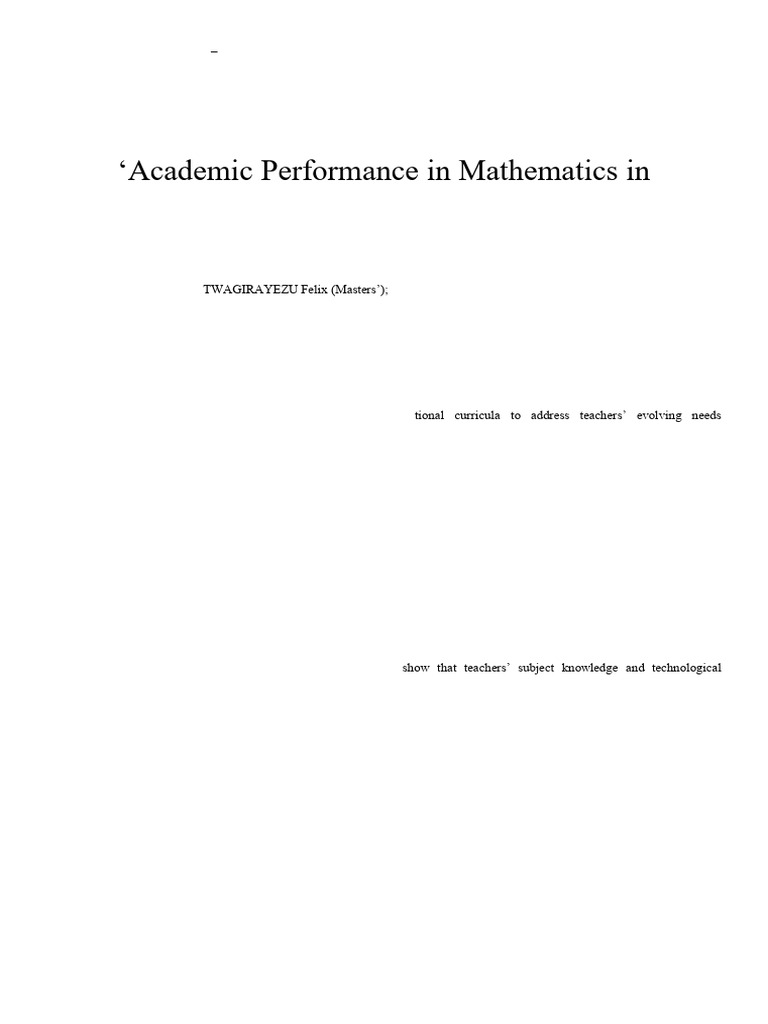 Effect of Continuous Professional Development (CPD) Program Implementation On Students Academic ...