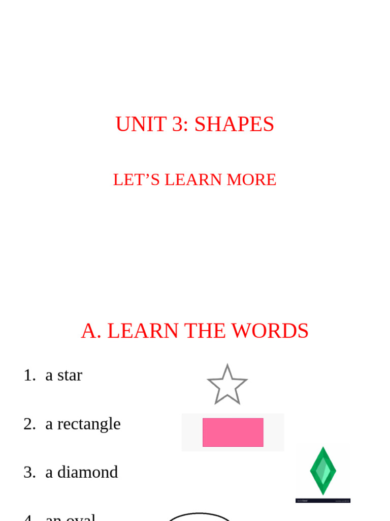 Unit 3 - Let's Learn More | PDF