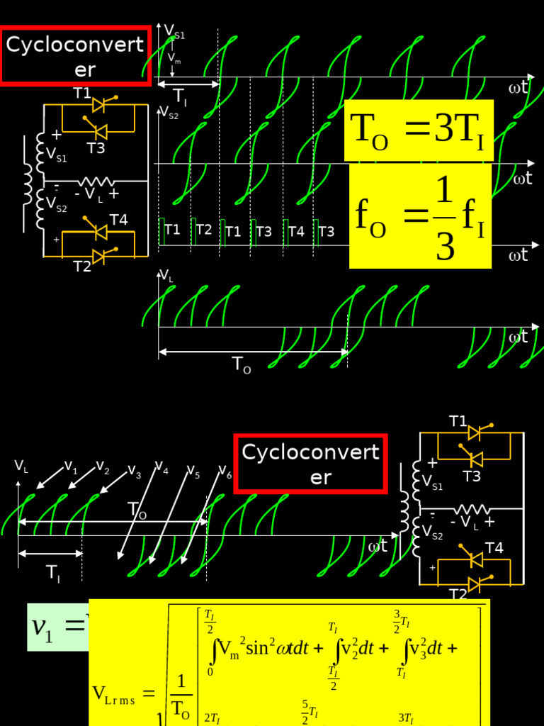 Lession 7 Cycloconverter | PDF | Electrical Engineering | Electronic ...