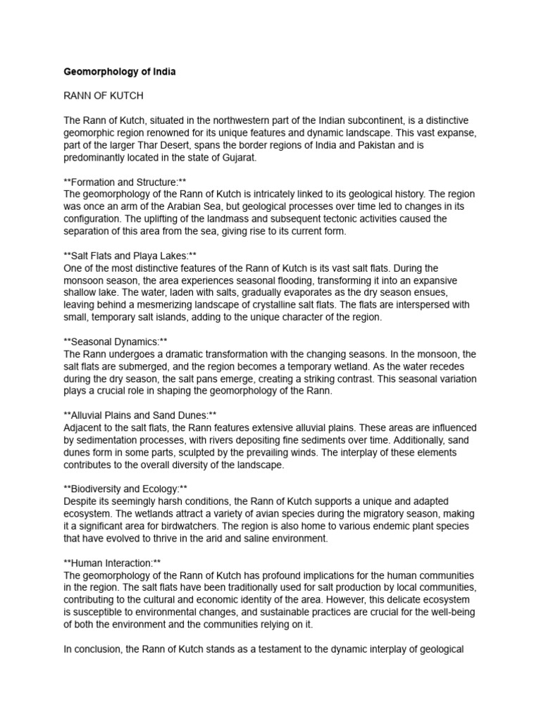 Geomorphology of India | PDF | Coast | Geomorphology