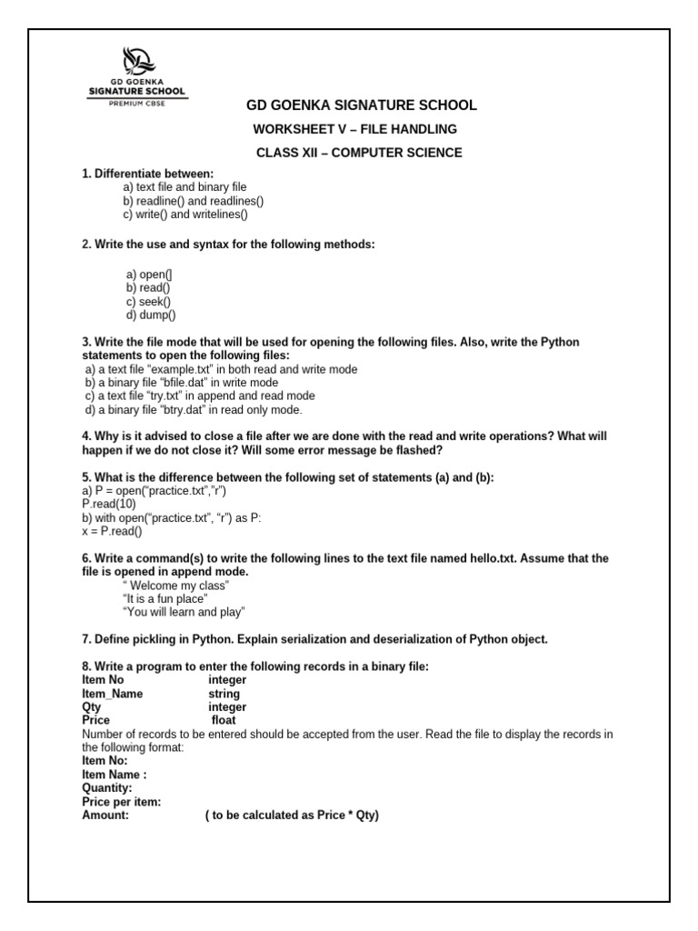Worksheet 6 | PDF | Software | Computer Engineering