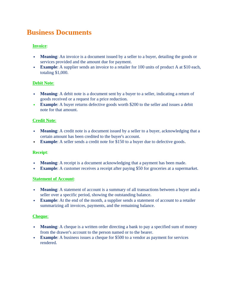 Business Documents | PDF