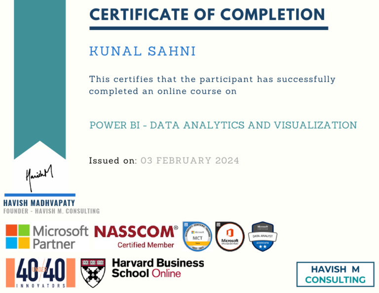 Online Course Completion Certificate | PDF