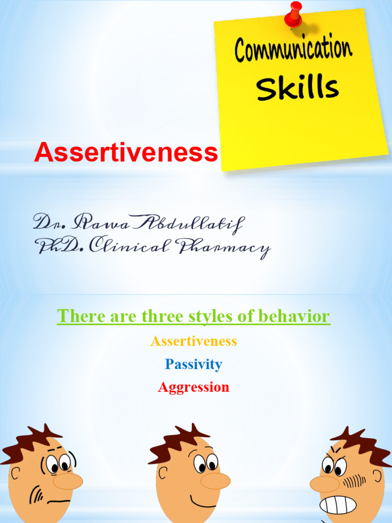 Lec - 6 - Assertiveness ....... Week 3 | PDF | Pharmacist | Aggression