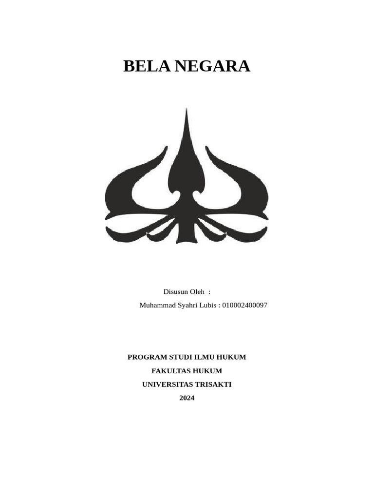 Makalah Bela Negara Muhamad Syahri Lubis | PDF