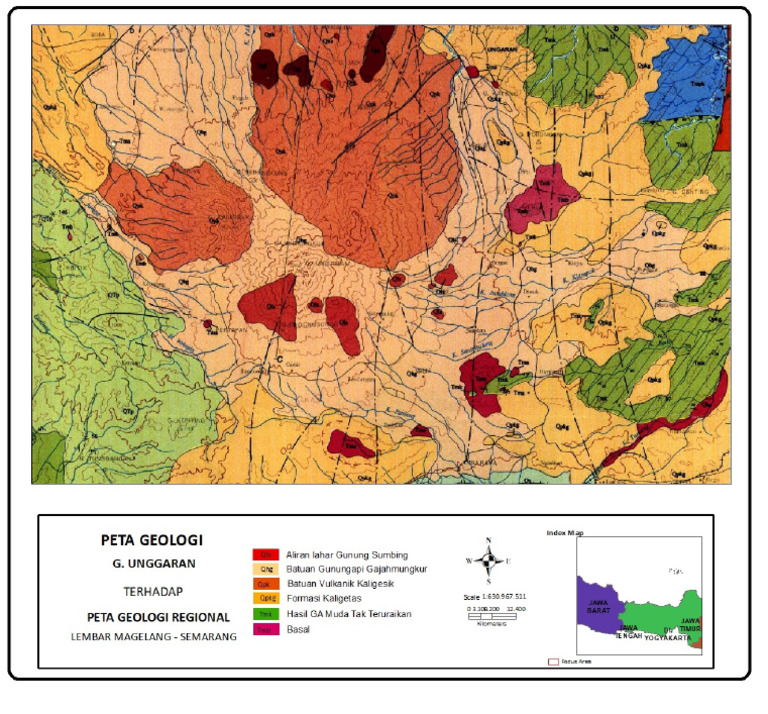 Peta Geologi Reginonal Lembar Semarang Modified | PDF