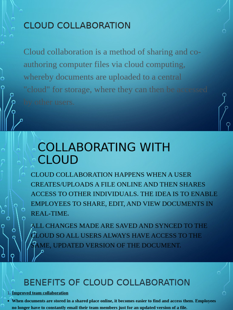 Collaborating With Cloud (Autosaved) | PDF | Online And Offline | Computer File