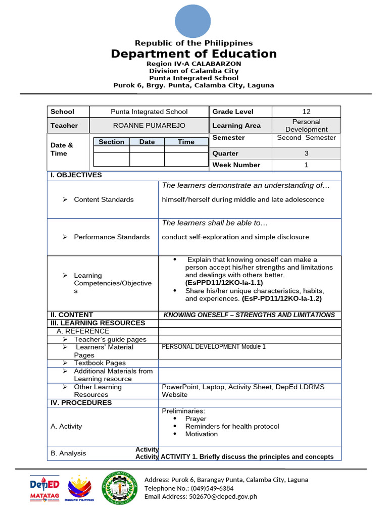 PERDEV-W1-a(1) | PDF | Learning | Liberal Arts Education
