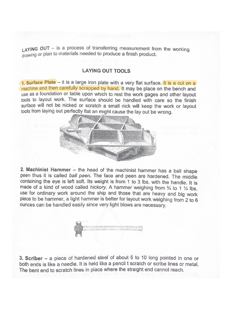Laying Out Tools | PDF
