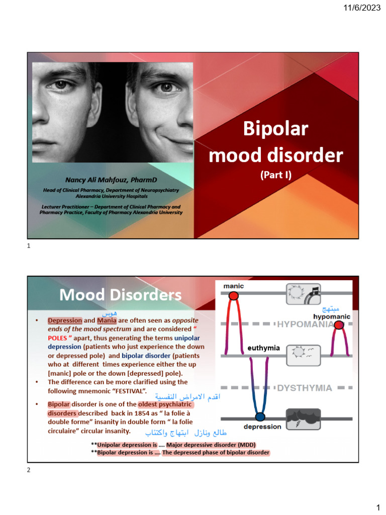 Understanding Bipolar Mood Disorder | PDF | Mania | Bipolar Disorder