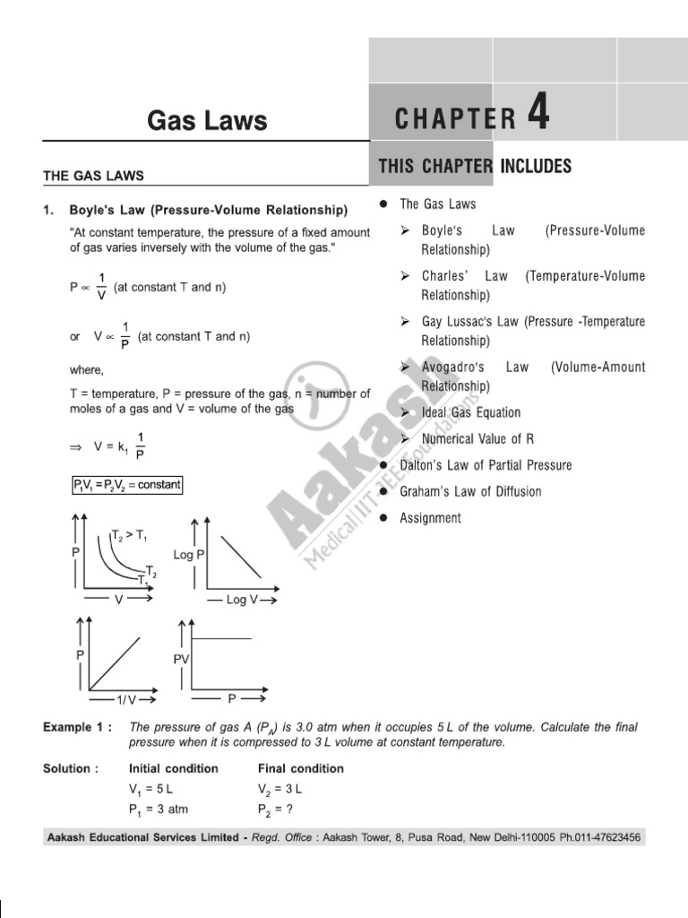 4 - Gas Laws | PDF