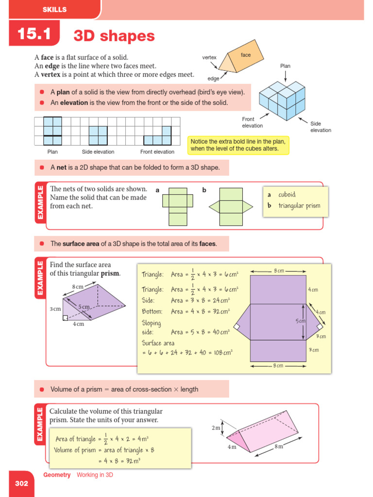 Edexcel-GCSE-Math-Volume 1 | PDF | Area | Volume