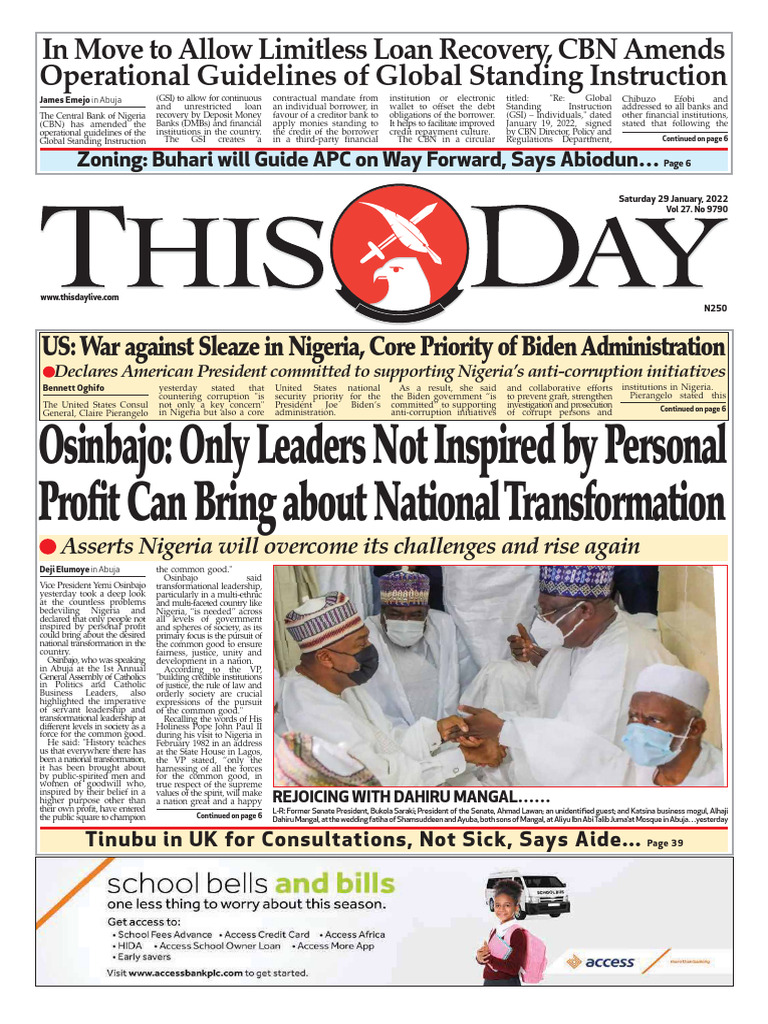 This Day 29th Jan 2022 Newspaper Clippings | PDF | New Partnership For ...
