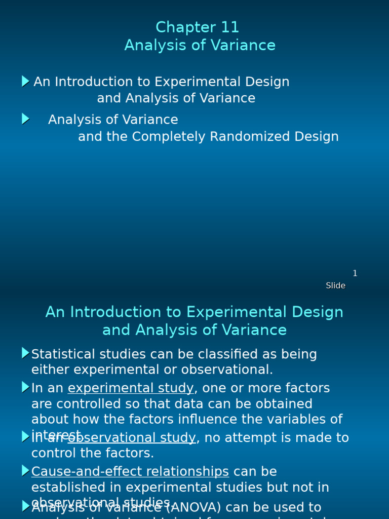 11 ANOVA (Student Version) | PDF | Analysis Of Variance | Mean Squared Error