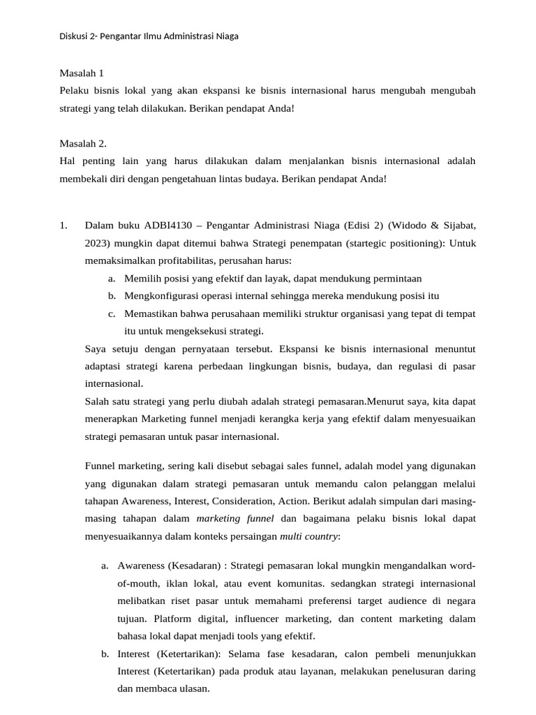 Dikusi (2) Pengantar Ilmu Administrasi Niaga | PDF