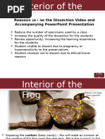 Frog Dissection - Internal Anatomy | PDF