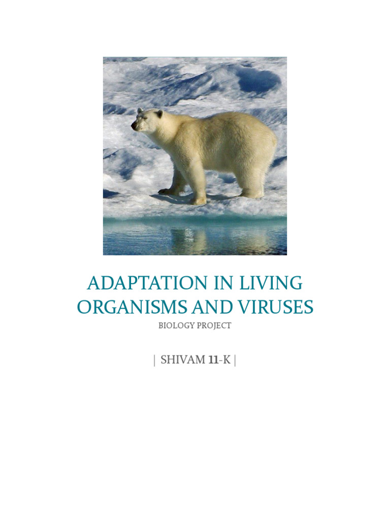 Adaptation in Living Organisms and Viruses Final | PDF | Virus | Mutation