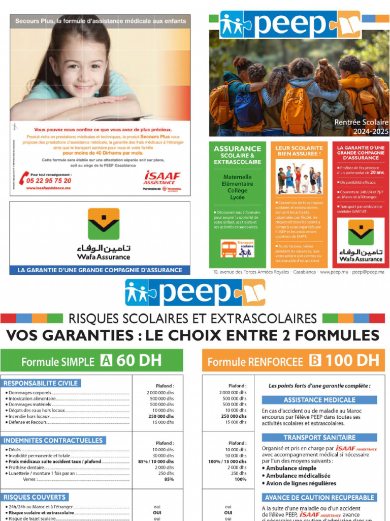 Depliant-PEEP-Assurances-2024-2025 | PDF