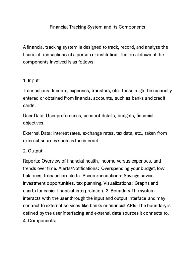 System and Its Components | PDF