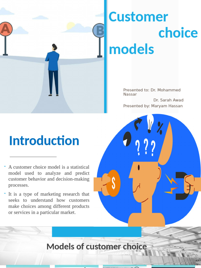 Customer Choice Models | PDF | Utility | Psychological Concepts