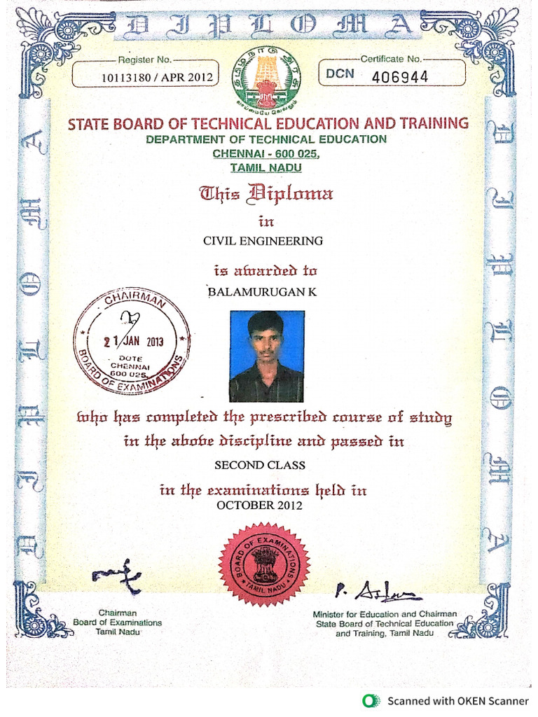 Degree Certificate | PDF