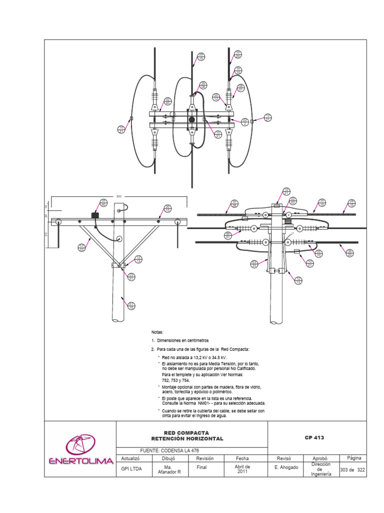 Red Compacta Retenciòn Horizontal CP 413 | PDF | Metalurgia | Ciencia ...