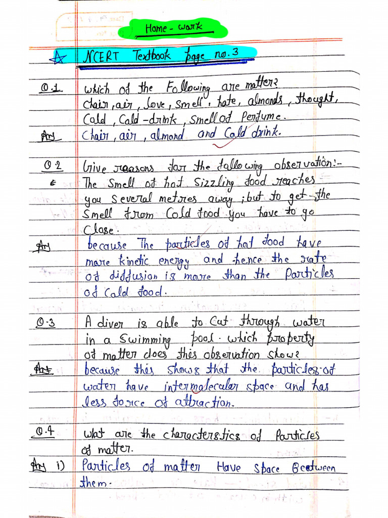 {No W.M.} Chapter 01 MATTER IN OUR SURROUNDINGS Science Class 9th New ...