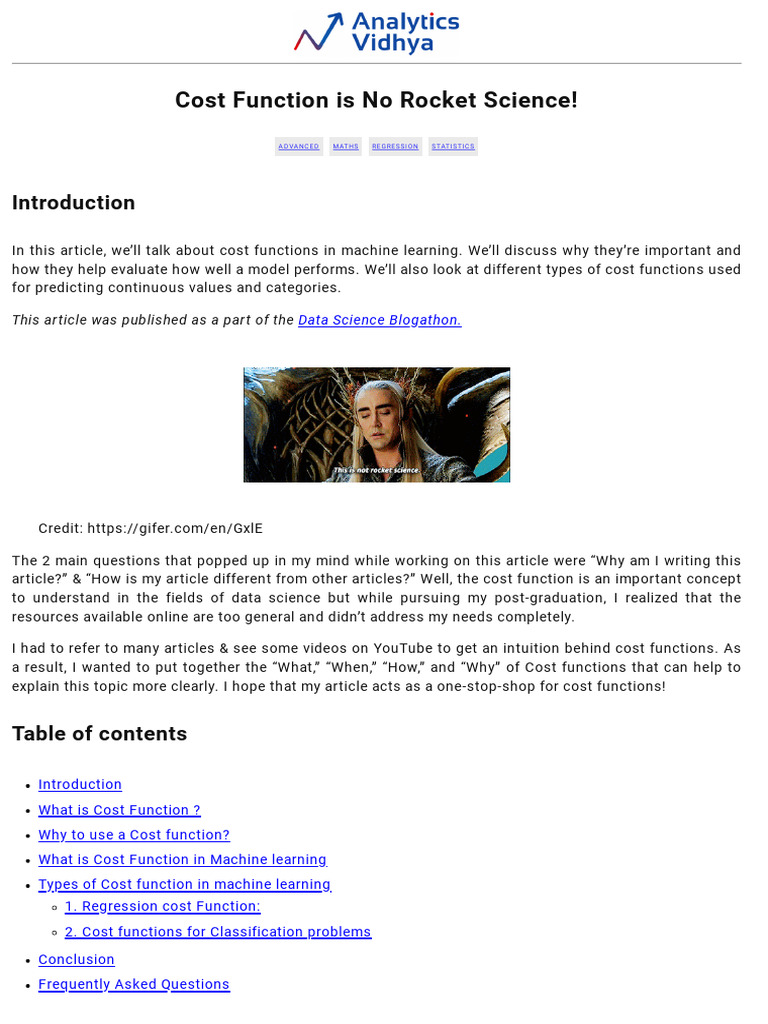 Top 7 Loss Functions To Evaluate Regression Models | PDF | Errors And Residuals | Mean Squared Error