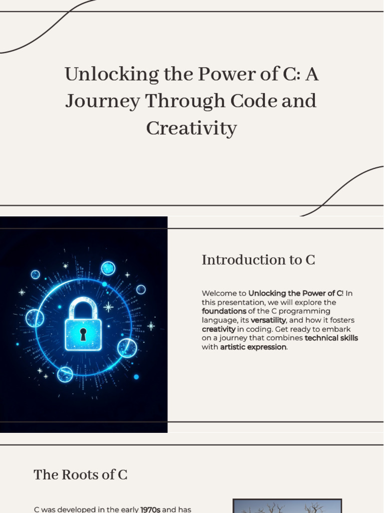 Slidesgo Unlocking The Power of C A Journey Through Code and Creativity 20241206074203xj0D | PDF