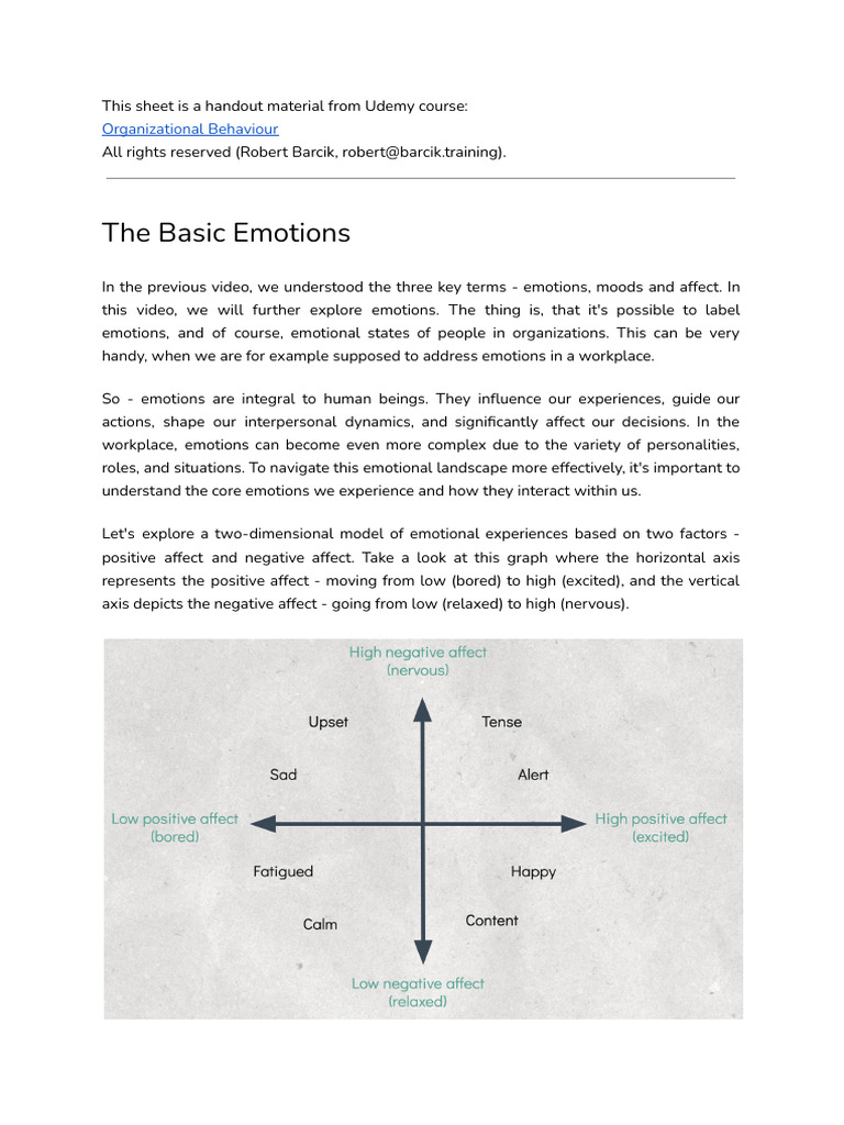 The+Basic+Emotions | PDF | Emotions | Affect (Psychology)