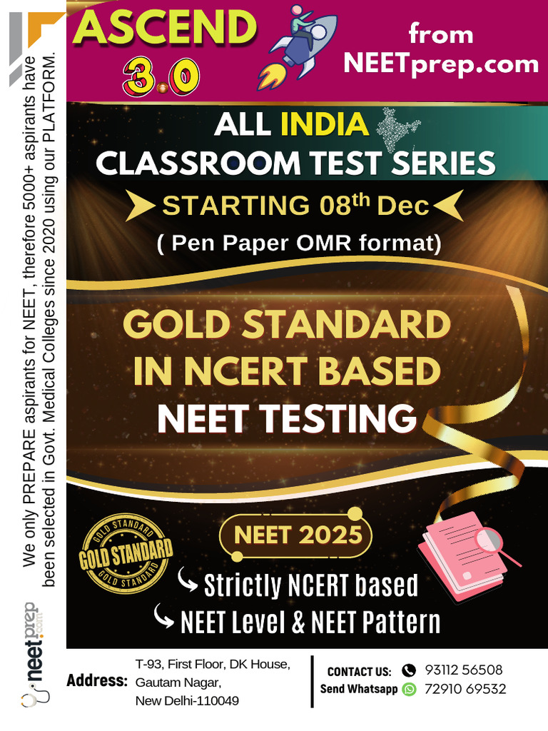 Ascend 3.0 Neetprep | PDF | Chemistry | Gases