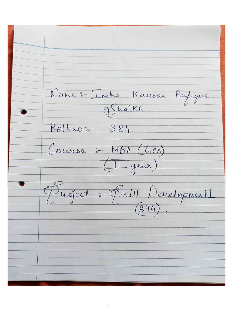 (skill development) | PDF