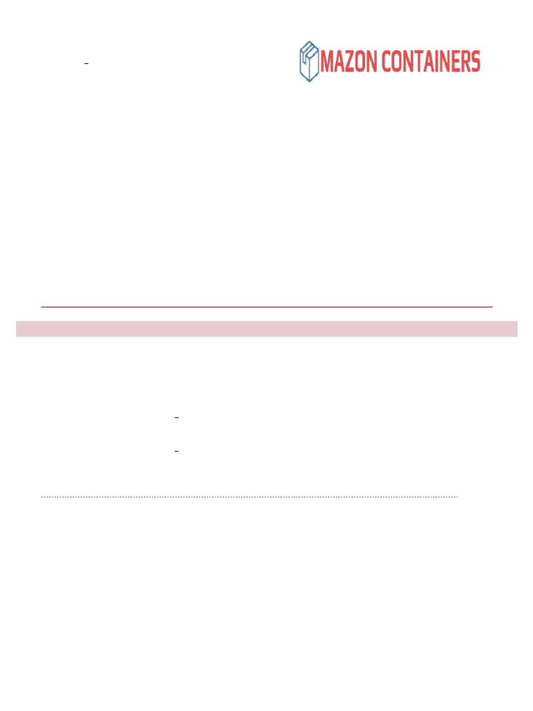 Mazon Containers Quotation 8022 | PDF | Business Documents | Accounting